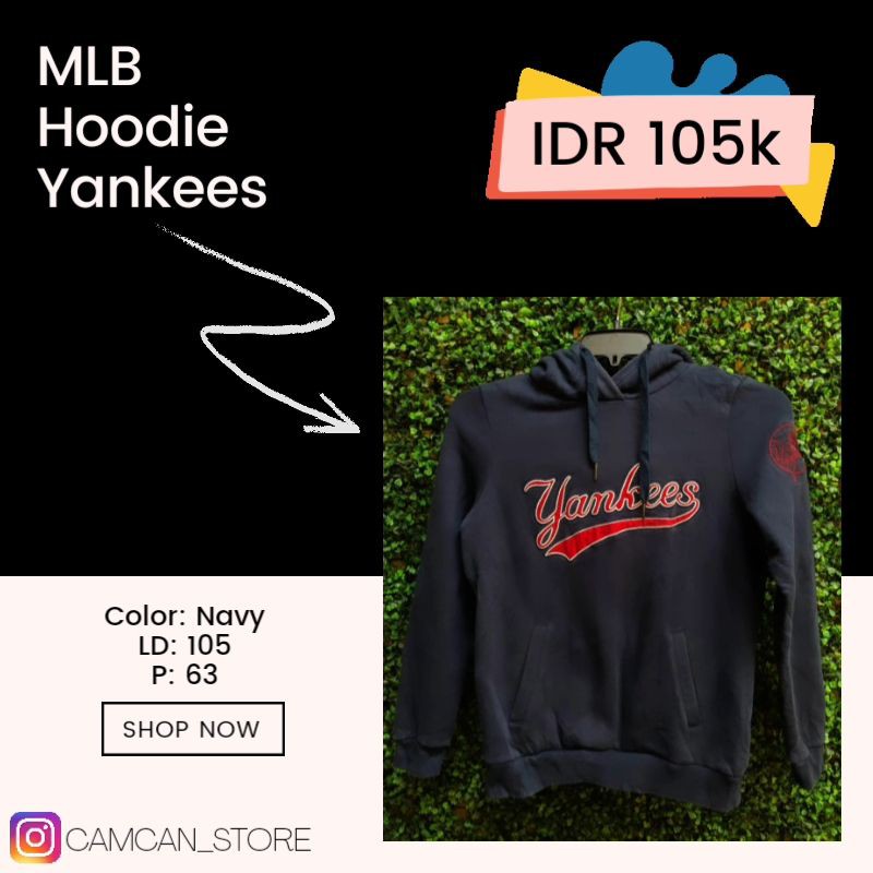 Jual MLB Hoodie Yankees (UNISEX) | Shopee Indonesia