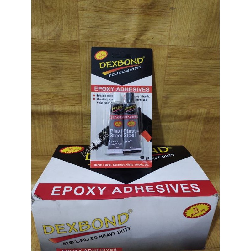 Jual LEM PLASTIK STEEL DEXBOND 5 MENIT/ LEM BESI EPOXY PLASTIC STEEL ...
