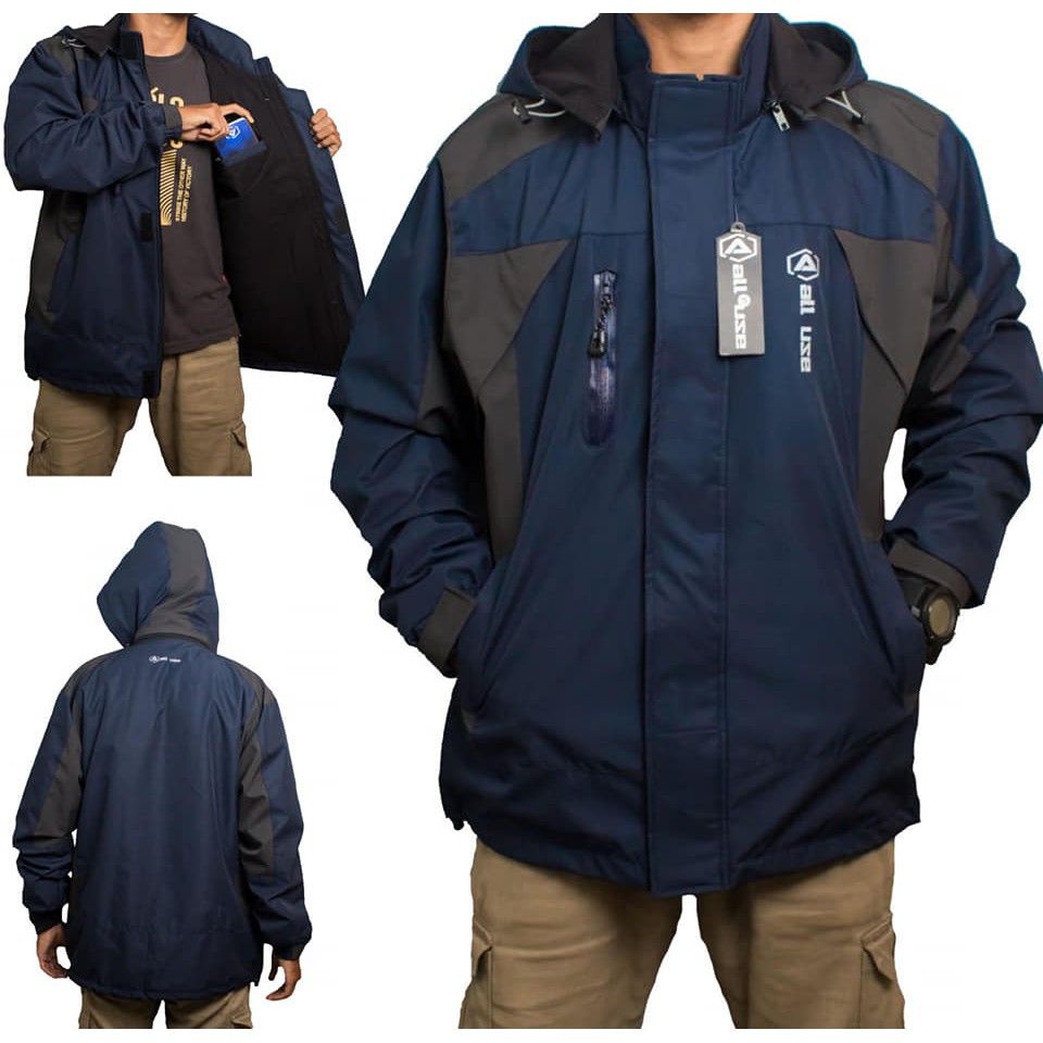 Jual JAKET OUTDOOR KEREN BAHAN POLYESTER TASLAN WATERPROOF ALL USE ...