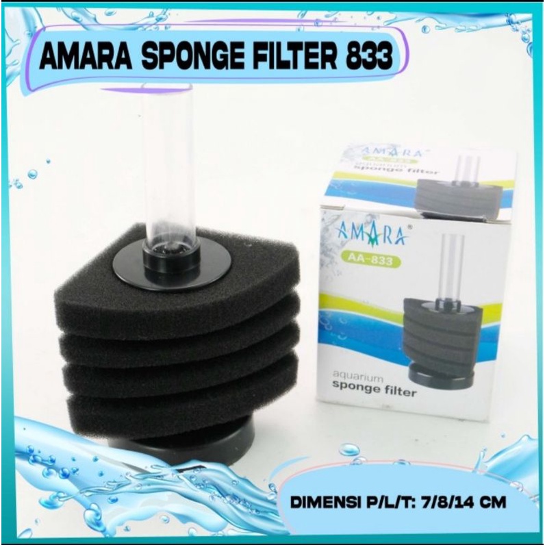 Jual AMARA AA 833 BIO SPONGE BIO FOAM CORNER FILTER AQUARIUM AQUASCAPE ...