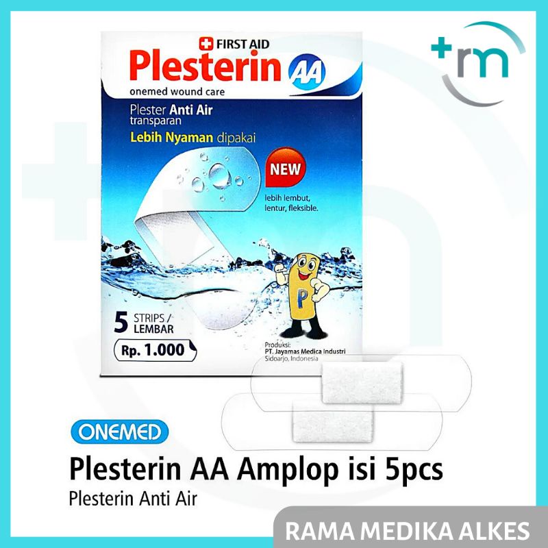 Jual Plesterin AA isi 5 Lembar / pack | plester transparan hansaplast ...