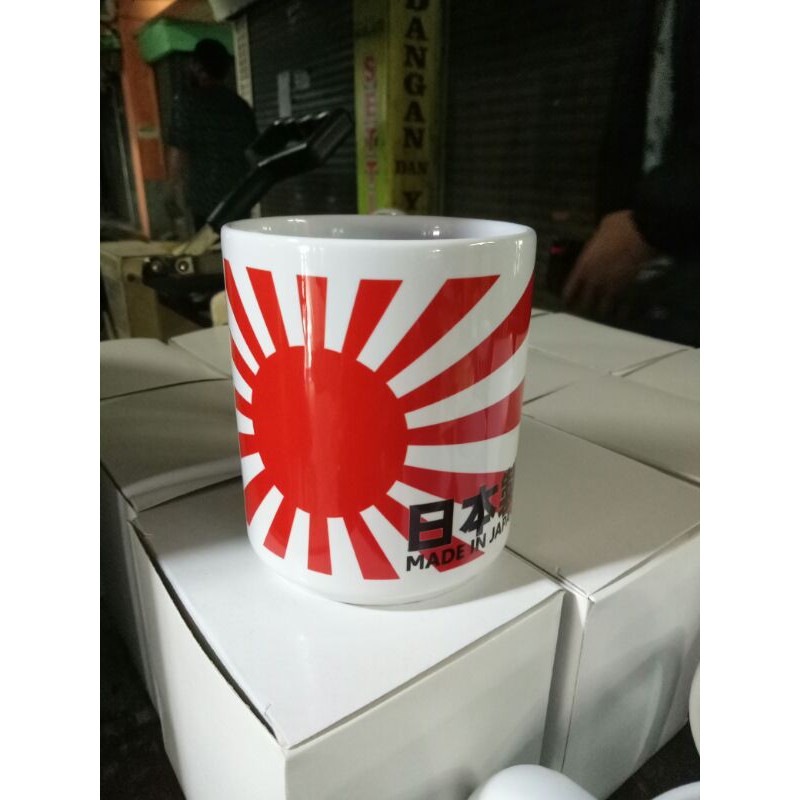 Jual Oleh Oleh Souvenir Jepang MUG Bendera Jepang | Shopee Indonesia