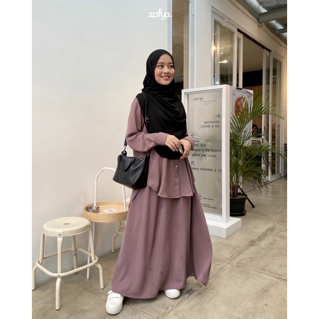 Jual AFIZA TOP & SKIRT By ZAFIYA | Shopee Indonesia