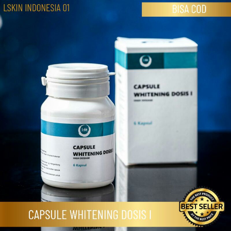 Jual L-skin / Lskin Capsule Whitening Dosis l Suplemen Whitening Wajah ...