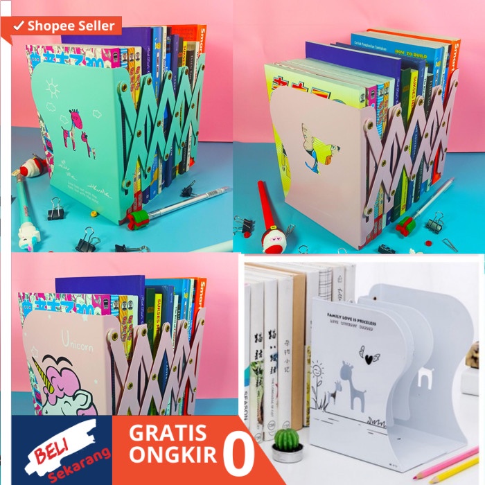Jual Sandaran Pembatas Buku Besi | Book End | Book Holder | Pembatas ...