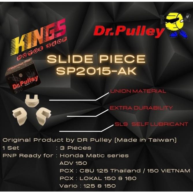 Jual PIECE SLIDE PIECE RACING DR PULLEY PCX150 PCX 160 ADV150 VARIO 125 ...