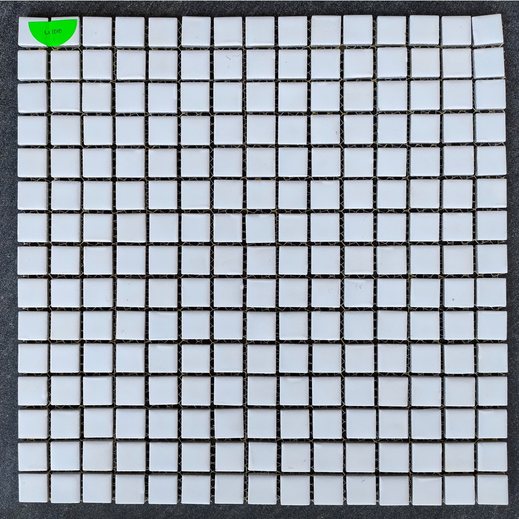 Jual Keramik / Mosaic Kotak Kecil Type IS 1010 White Matt Merk Kuda ...