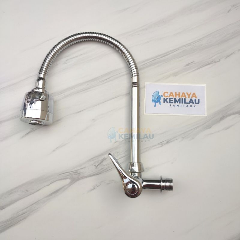 Jual Kran Air Angsa Flexible - Keran Dapur Cuci Piring 2 Pancuran Air ...