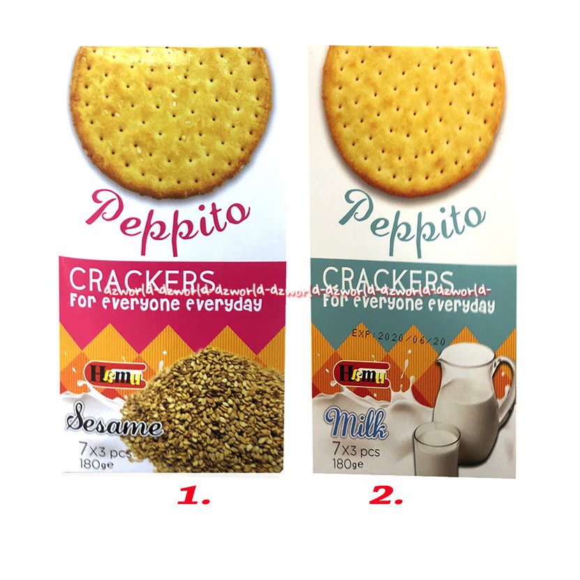 Jual Peppito Crackers for Everyone Everyday Milk 180gr Biskuit Krakers ...