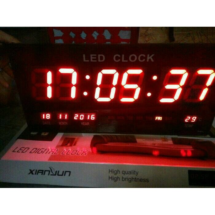 Jual Jam Digital Dinding LED 4622 WARNA MERAH | Shopee Indonesia