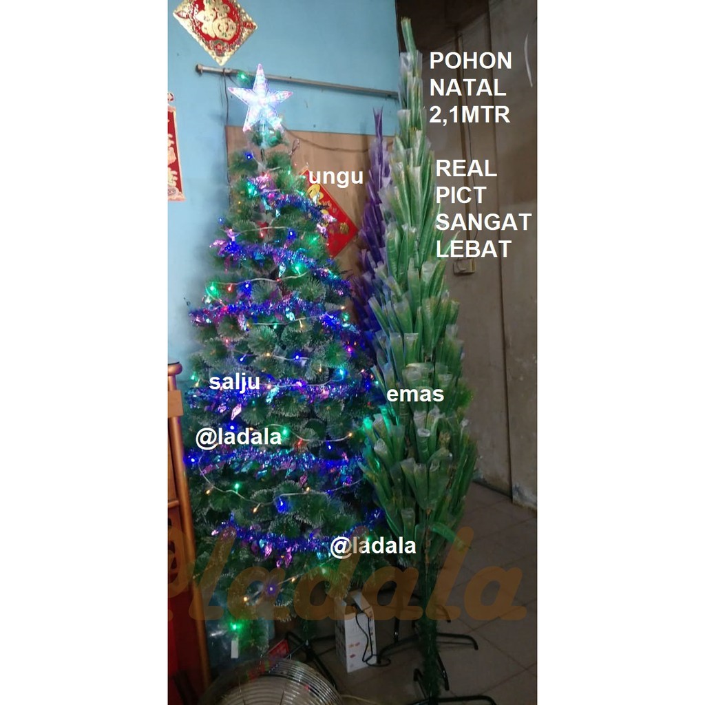 Jual pohon natal 3 meter hijau polos 10 FEET 10C FIT 300CM MTR M CM 300 ...