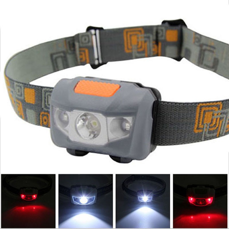 Jual TaffLED Headlamp Flashlight Waterproof White and Red Light LED ...