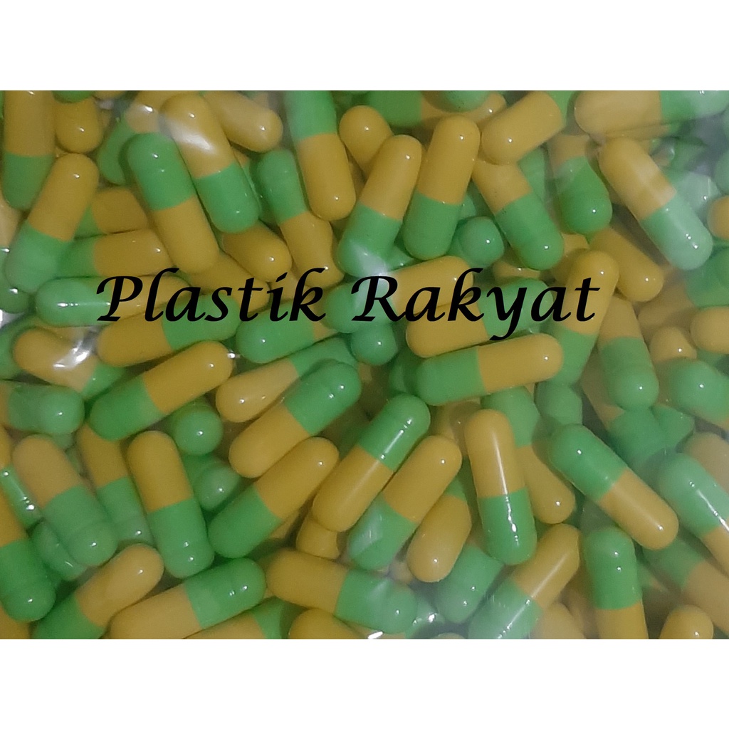 Jual Cangkang Kapsul Ukuran 0 warna warni Metalik / Kapsul Kosong ...