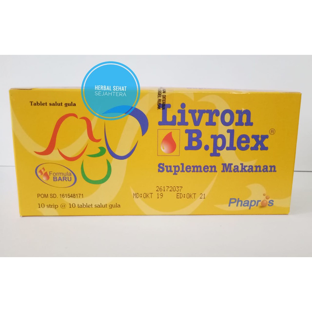 Jual LIVRON B-PLEX MULTIVITAMIN & MINERAL 100 Tablet | Shopee Indonesia
