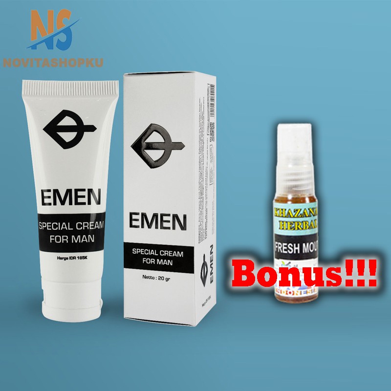 Jual KRIM EMEN ORIGINAL 20 GR CREAM OLES KHUSUS PRIA AMAN OBAT PRIA ...