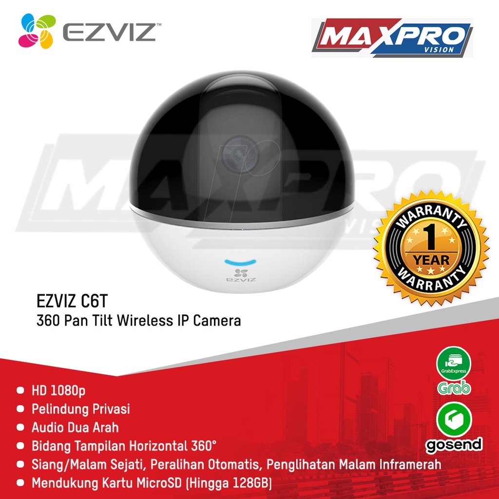 Jual EZVIZ C6T - 360 Pan Tilt Wireless IP Camera | Shopee Indonesia