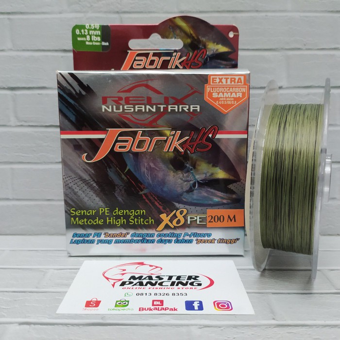 Jual Senar Pe Relix Nusantara Jabrik HS Pe 0.5 - 200m | Shopee Indonesia