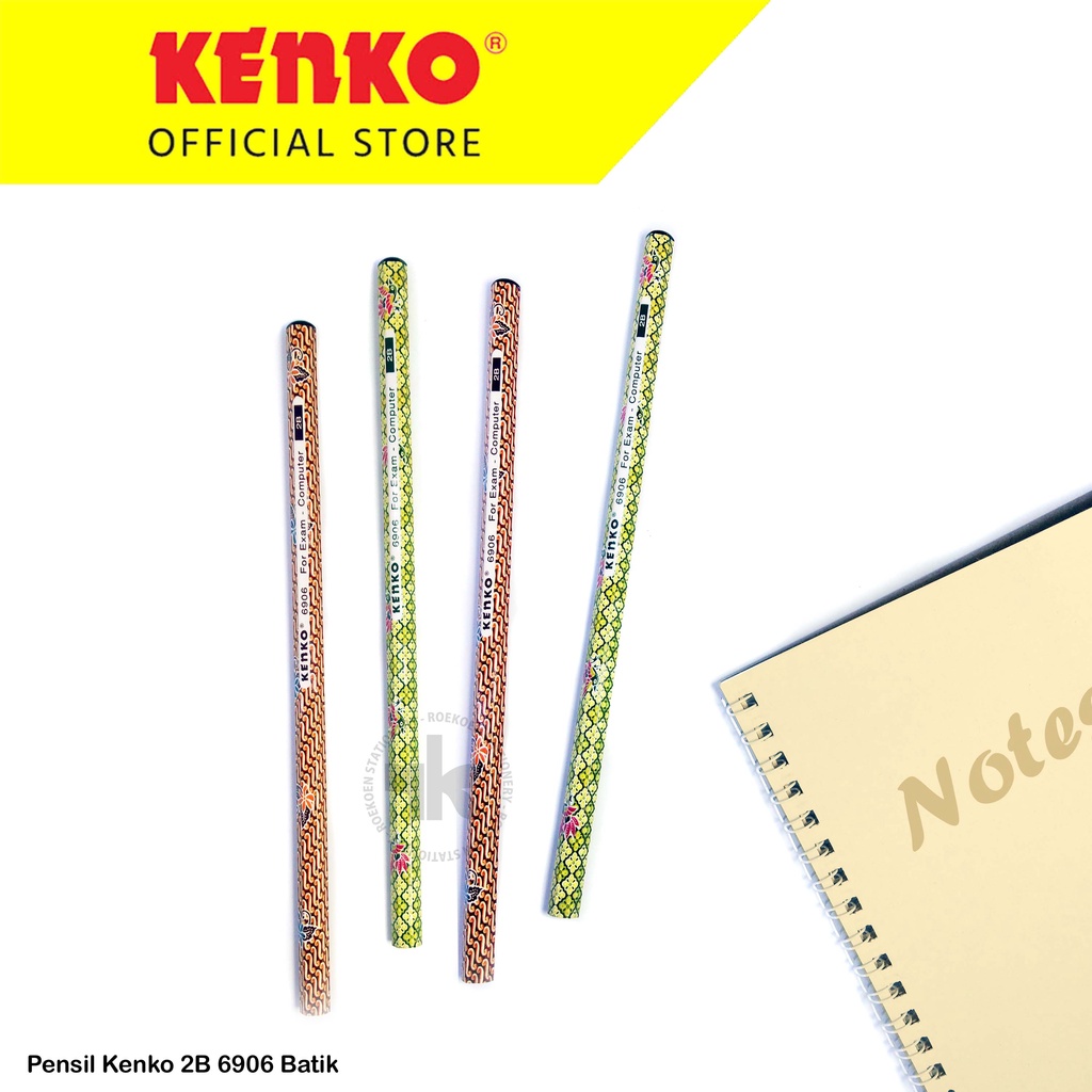 Jual Kenko Hexagonal Pensil 2B Fancy 6906BTK Batik | Shopee Indonesia