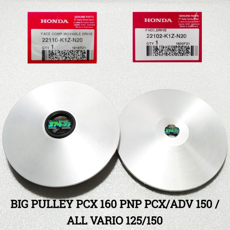 Jual BIG PULLEY PCX 160 CUSTOM BUBUT RACING ( REGULER SPEK) PNP ADV/PCX ...