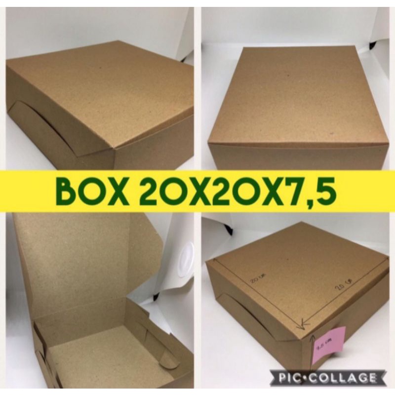 Jual BOX / DUS CRAFT 20x20x7,5 cm | Shopee Indonesia