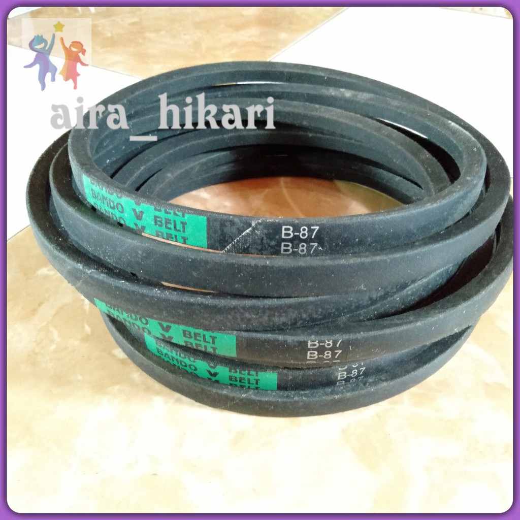 Jual Bando B 87 V Belt / Fan Belt / Tali Kipas / Tali Pulley | Shopee ...