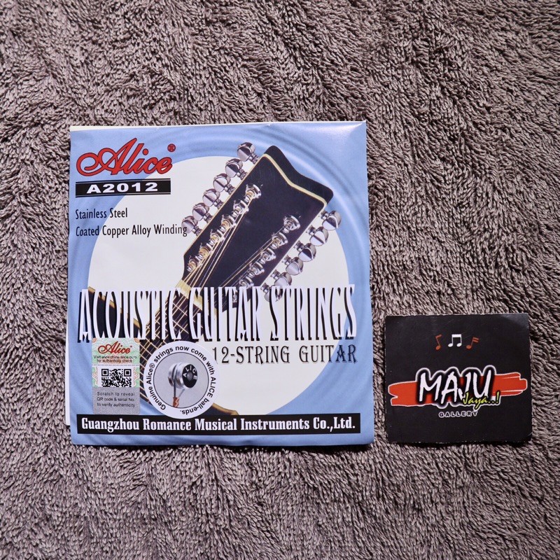 Jual senar gitar akustik Alice folk A2012 12 string senar original ...