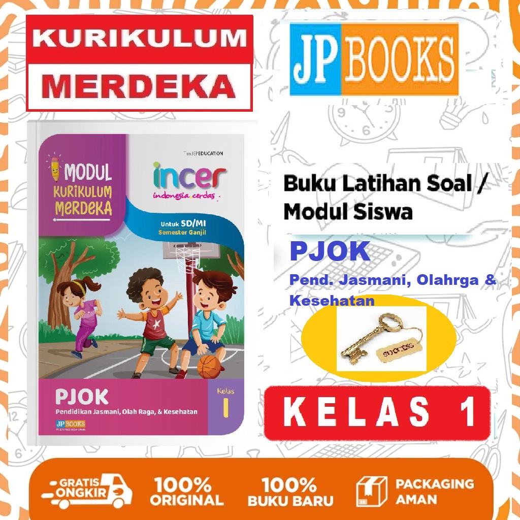 Jual diskon Buku Modul latihan soal INCER PJOK SD/MI Kelas 1 Kur. merdeka - JP Books | Shopee ...