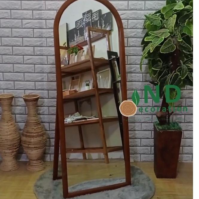 Jual qbm-17 TERLARIS! Standing Mirror Cermin Berdiri Kayu Jati Belanda ...