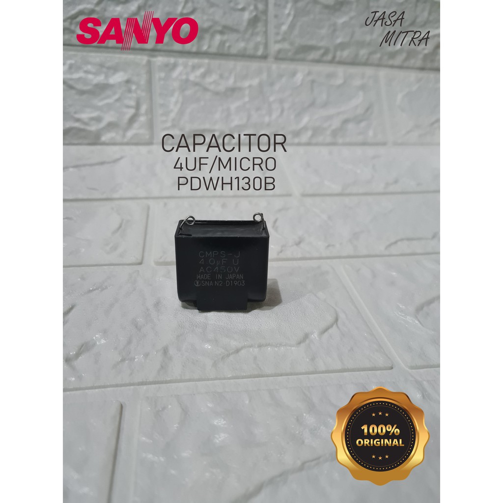 Jual CAPACITOR 4UF/MICRO TYPE PDW-H130B/P-H130B POMPA AIR SANYO ...