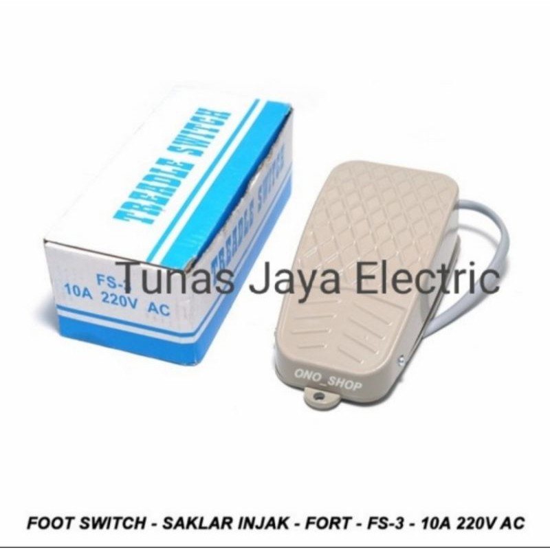 Jual Foot Switch / Saklar Injak FS-3 10A 220v Metal FORT (PREMIUM ...