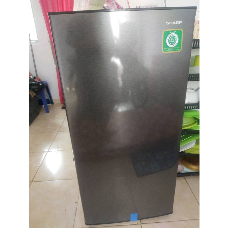 Jual Kulkas 1 Pintu Sharp SJ N 182 N HS Rak Kaca Tinggi 120cm 166 Liter ...