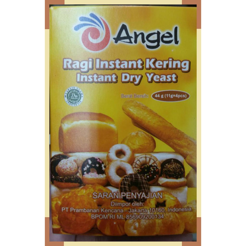 Jual Angel | ragi instant kering | 44 gram | 4 sachet | Shopee Indonesia