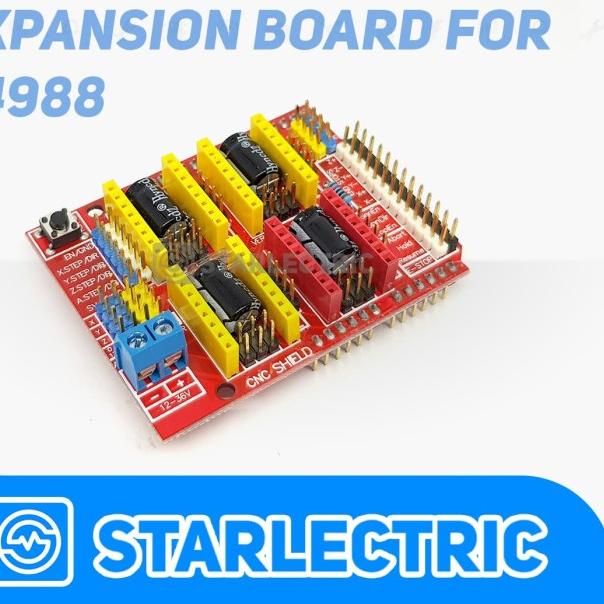 Jual CNC Shield V3 Arduino 3D Printer A4988 Expansion Board | Shopee ...