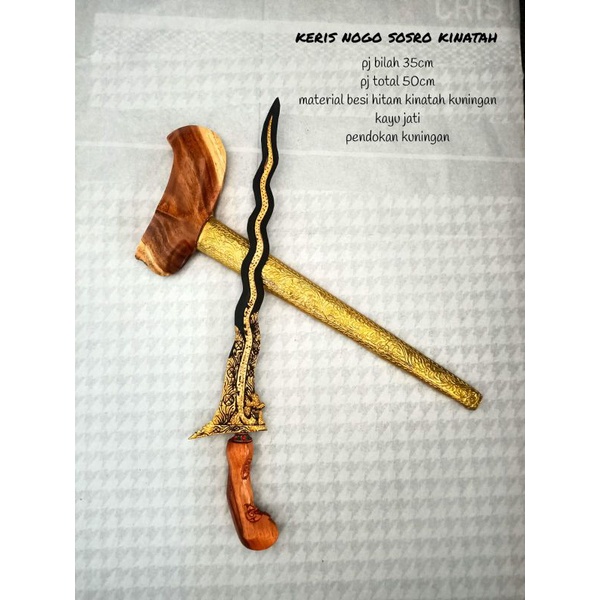 Jual Keris nogo sosro sultan,kinatah, kemanten, pondowo kinatah ...