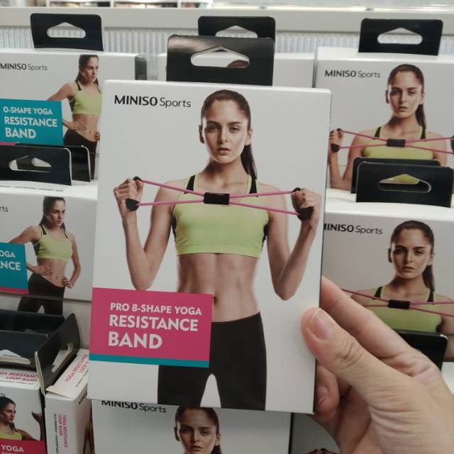 Jual MINISO ️ PRO 8 SHAPE YOGA RESISTANCE BAND. miniso sports ready ...