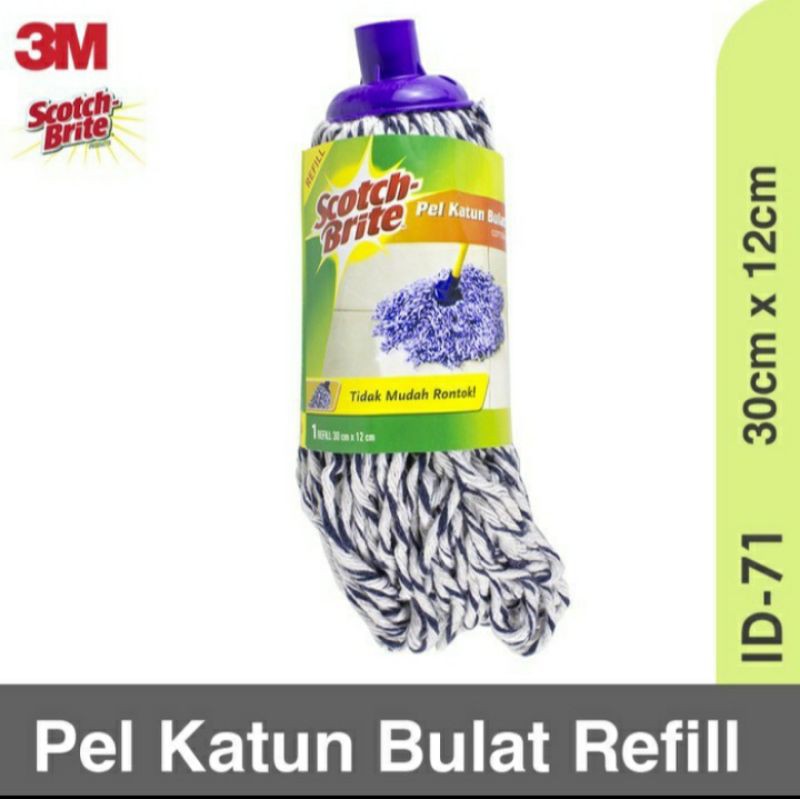 Jual 3M scotch brite pel katun bulat refill ID71 | Shopee Indonesia