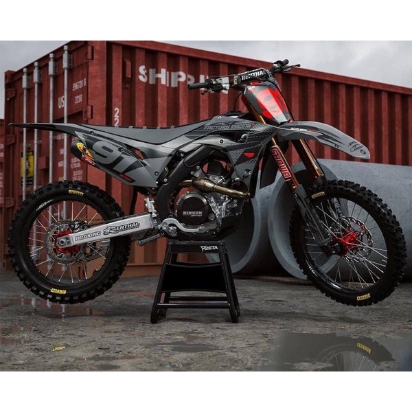 Jual Decal/stiker crf hitam premium full body | Shopee Indonesia