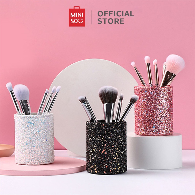 Jual MINISO Makeup Brush Set 6 Pcs Eye Shadow Blending Eyeliner Eyebrow ...