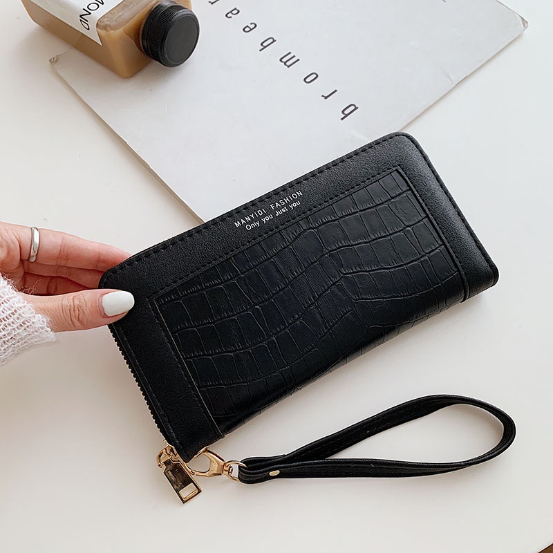 Jual Dompet Wanita Unik Korea Full Kartu Fashion Lipat Polos G5Q5 ...