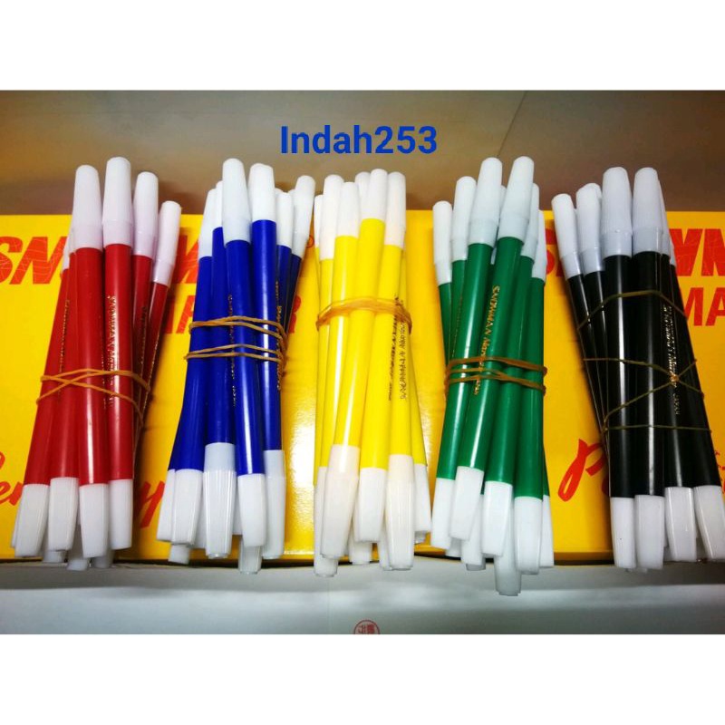 Jual [ Satu Lusin ] SNOWMAN SPIDOL KECIL MARKER PENCIL TYPE 12 PCS ...