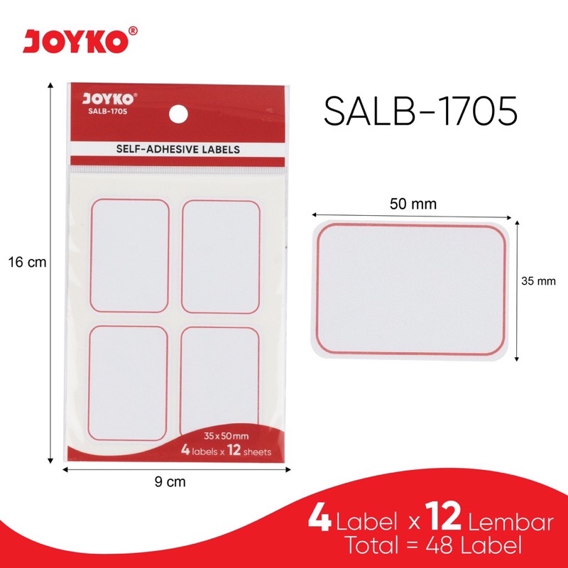 Jual Label Sticker Self Adhesive Labels Joyko SALB | Shopee Indonesia
