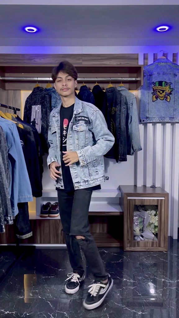 Jual JAKET JEANS SABLON KOLABORASI DENGAN BORDIR MOTIF BAND BRING ME ...