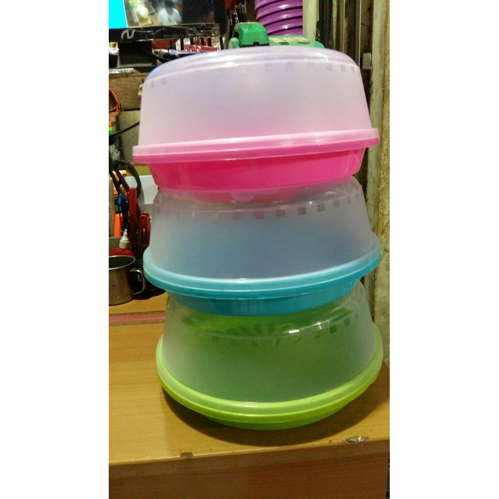 Jual Tempat Bolu / Tempat Kue / Tempat Roti Bulat Plastik | Shopee ...