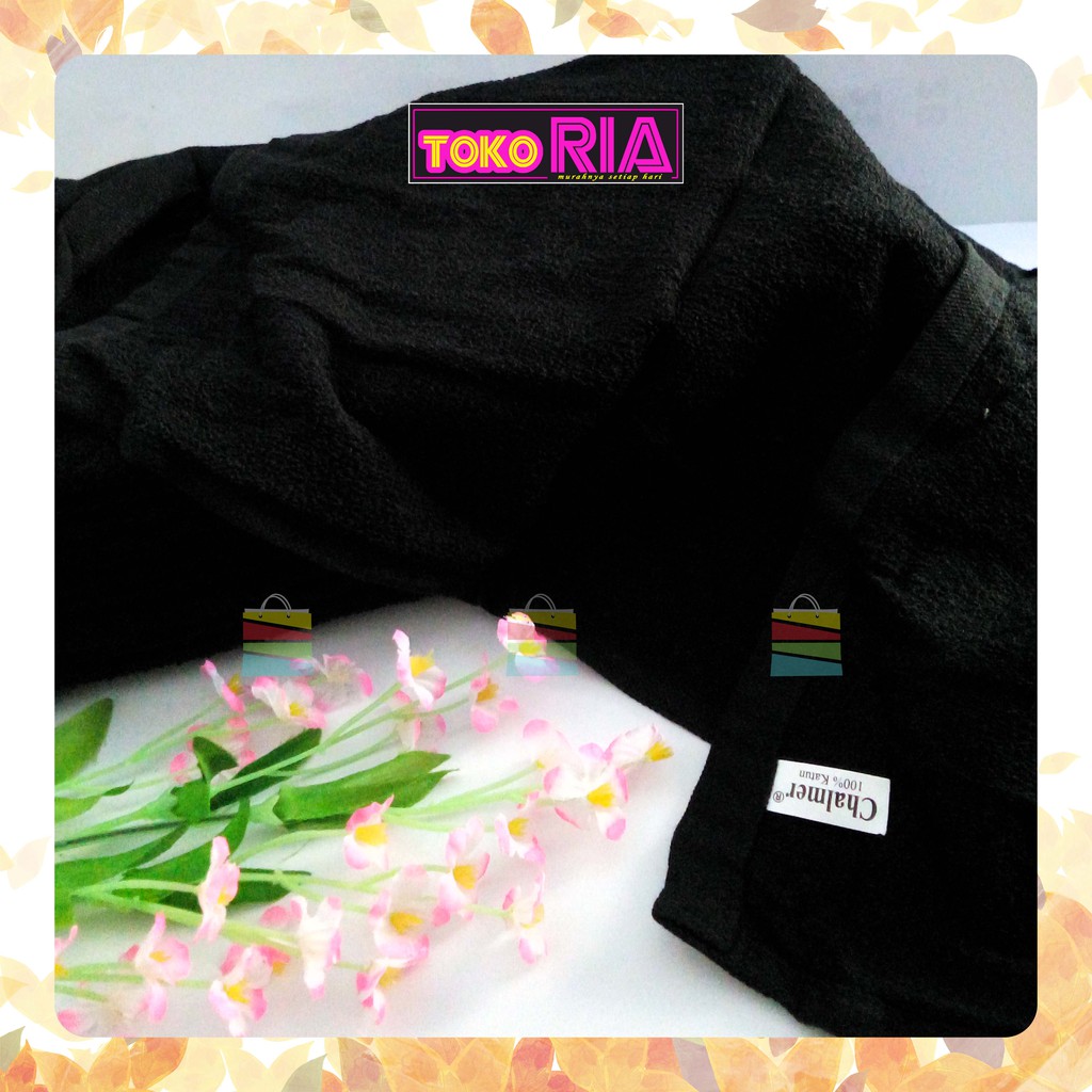 Jual PAMELA Handuk Salon ( Muka ) Warna Hitam 30x70 TokoRIA | Shopee ...