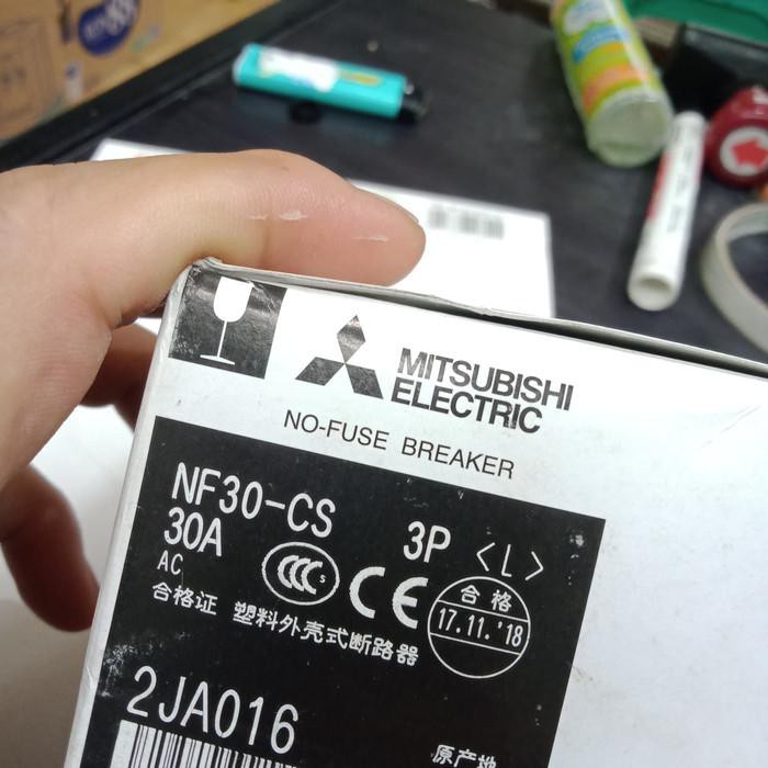 Jual MCCB NFB MITSUBISHI NF30-CS 3P 30A/MITSUBISHI NF30-CS 3P 30A ORIGINAL Mantap | Shopee Indonesia