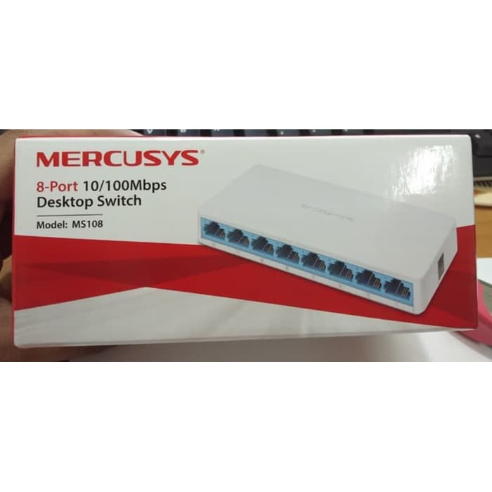 Jual MERCUSYS MS108 10/100Mbps Desktop Switch Hub 8-Port MS 108 | Shopee Indonesia
