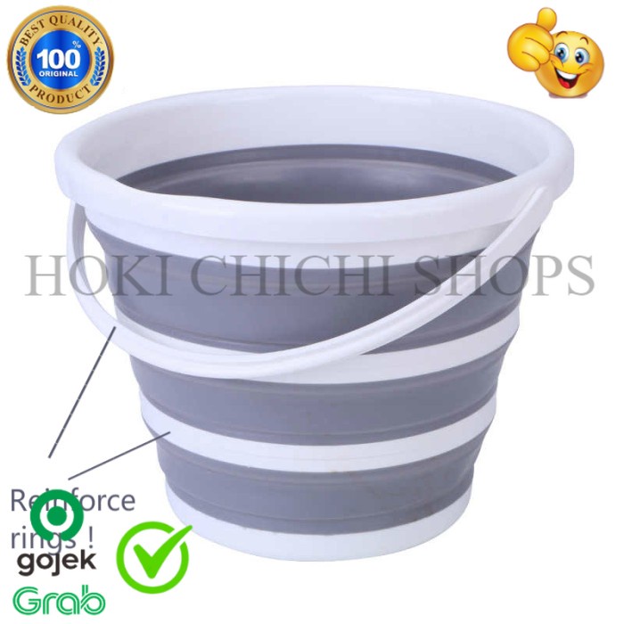 Jual ember lipat 10 liter portable abu ORIGINAL CC | Shopee Indonesia