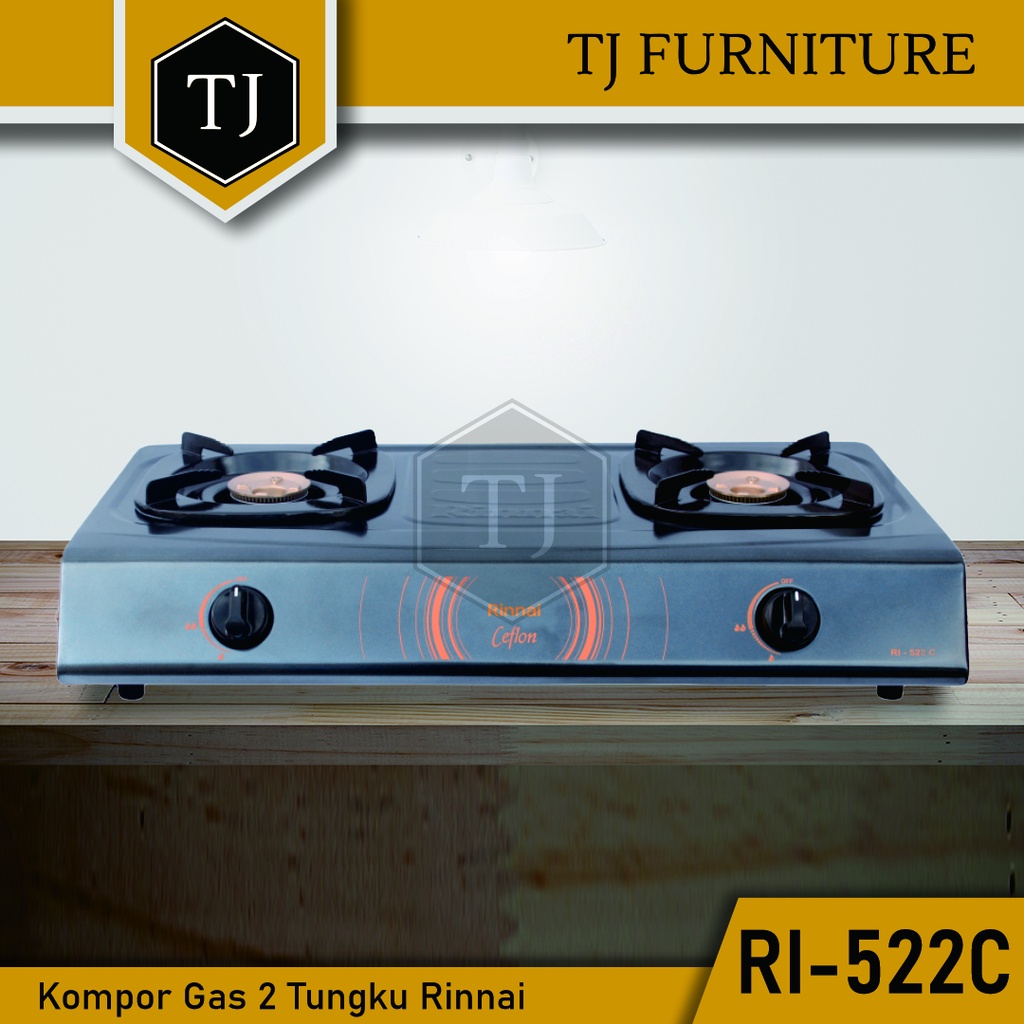 Jual Rinnai Kompor Gas 2 Tungku / Gas Stove RI 522C / RI 522 C | Shopee ...