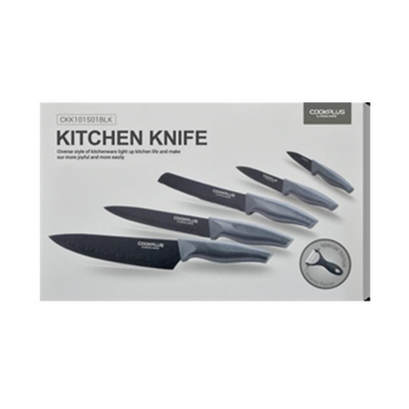 Jual LocknLock Exclusive Cookplus Knife 6P Set Black CKK101S01BLK LOCK ...