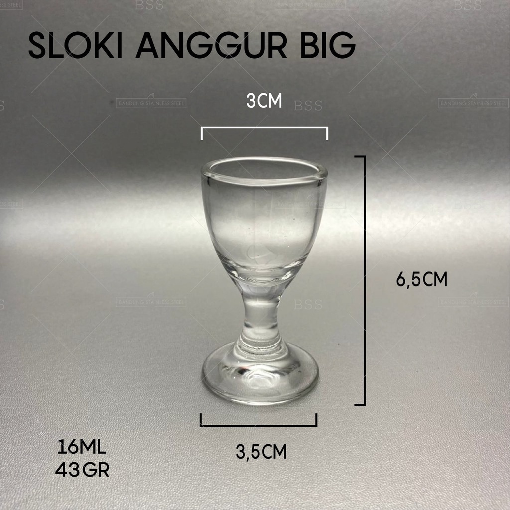 Jual Gelas Sloki Kaca Kecil One Shot Glass Minum Vodka Soju Cantik Lucu ...